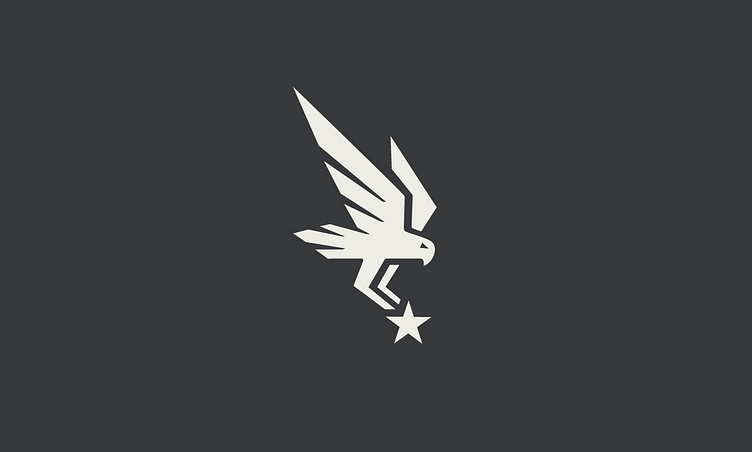 Falcon & Star logo design by Mersad Comaga on Dribbble