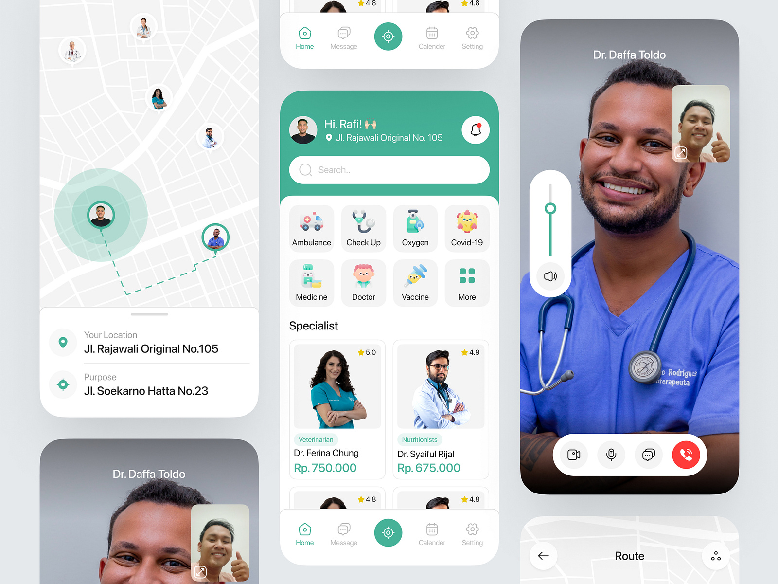 Health Care Mobile App by Rafi for Caraka on Dribbble