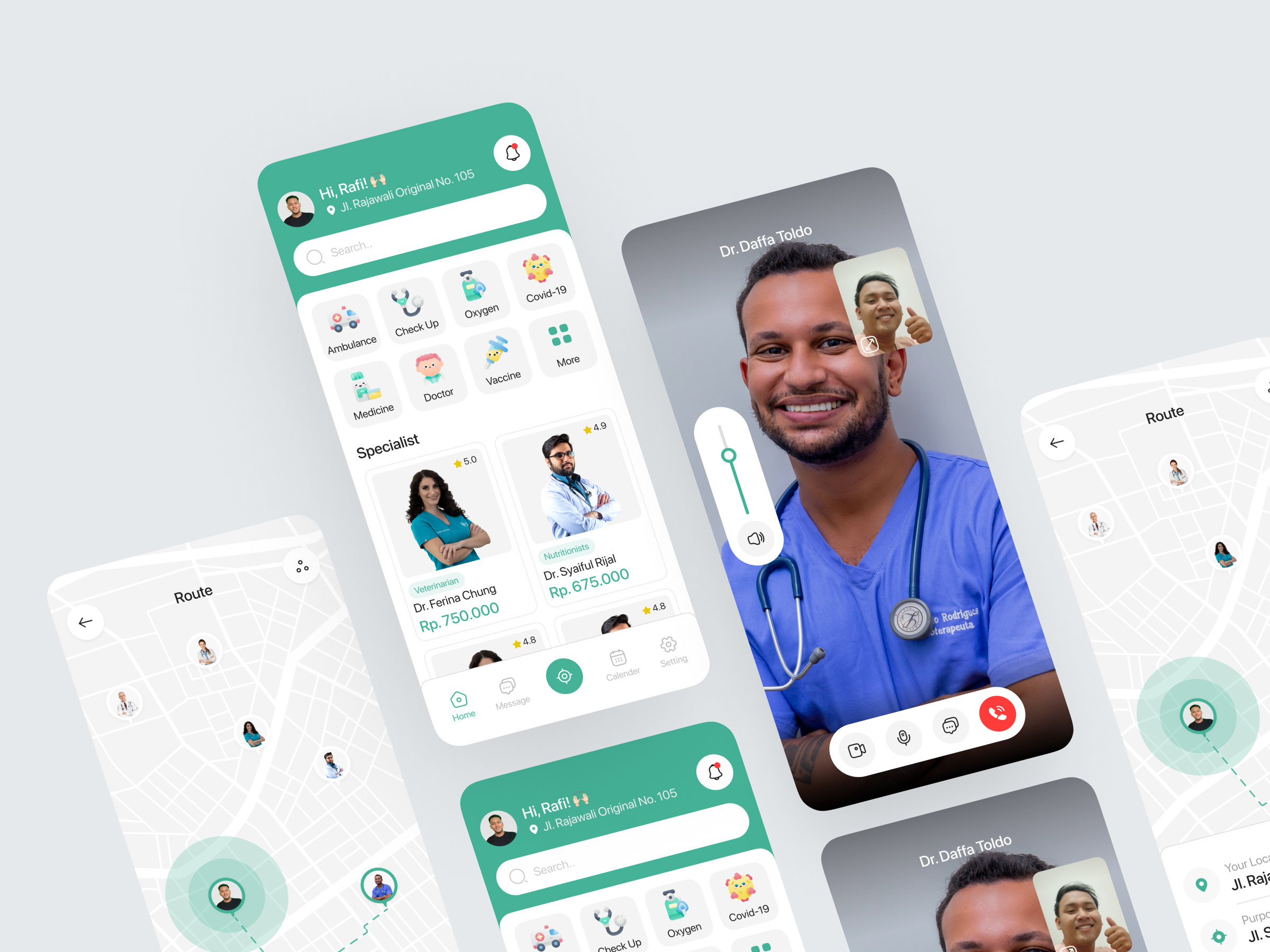 Health Care Mobile App by Rafi for Caraka on Dribbble