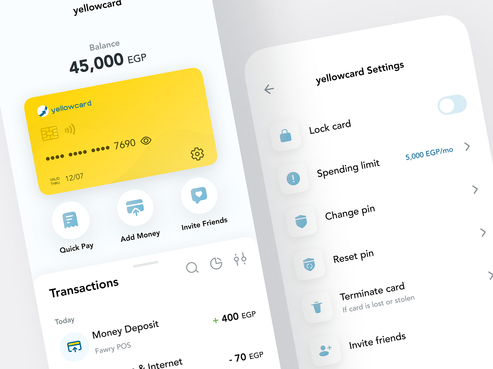 A closer look at the myfawry yellowcard 💳 by Fawry on Dribbble
