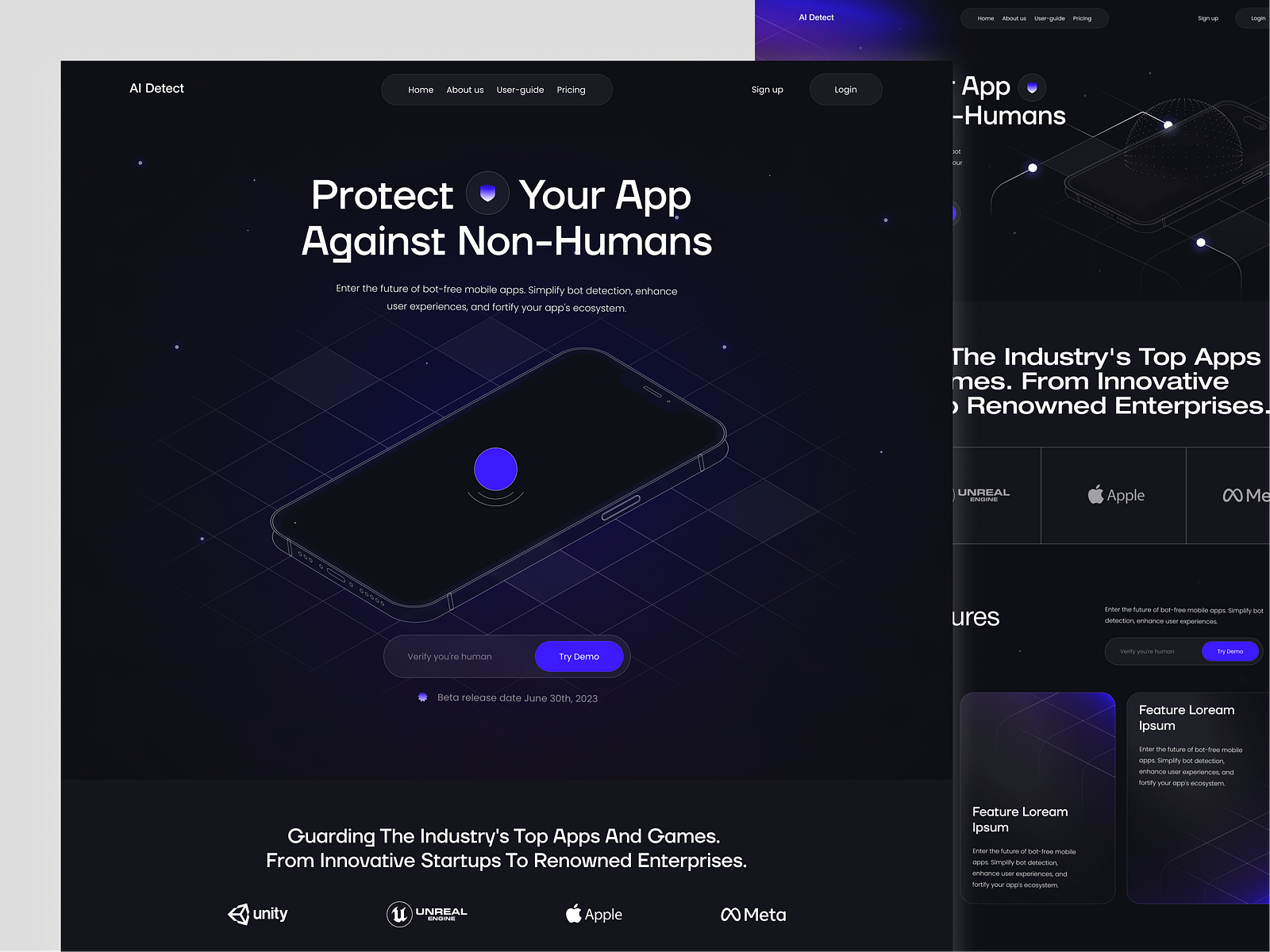 Bot Detection Website By Awsmd On Dribbble