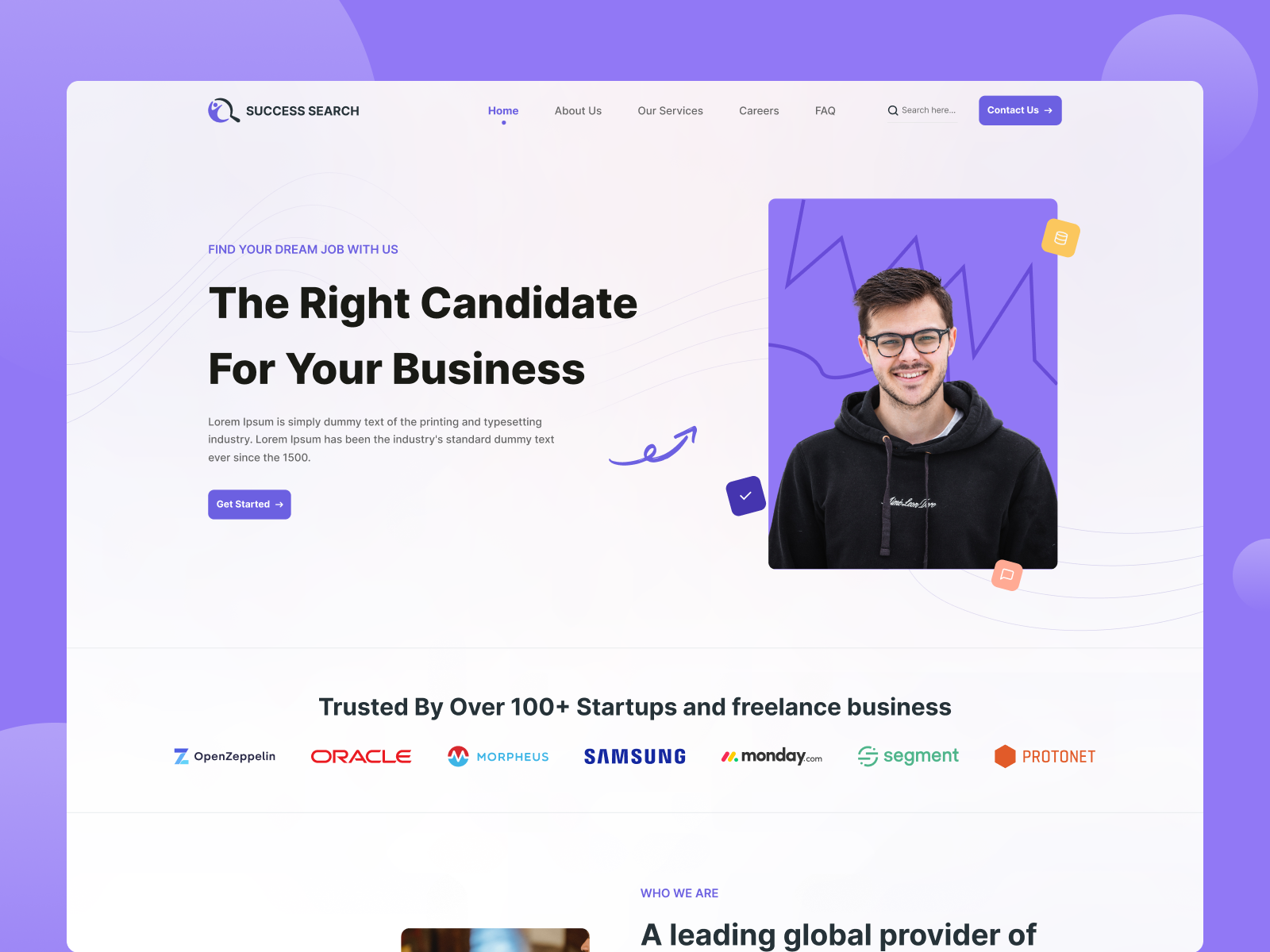 Recruitment website by Vishal Pandav on Dribbble