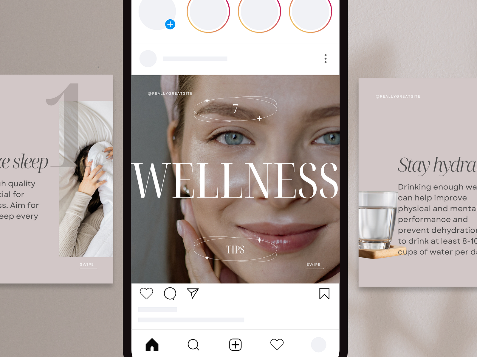 biege-aesthetic-canva-instagram-carousel-template-wellness-tips-by