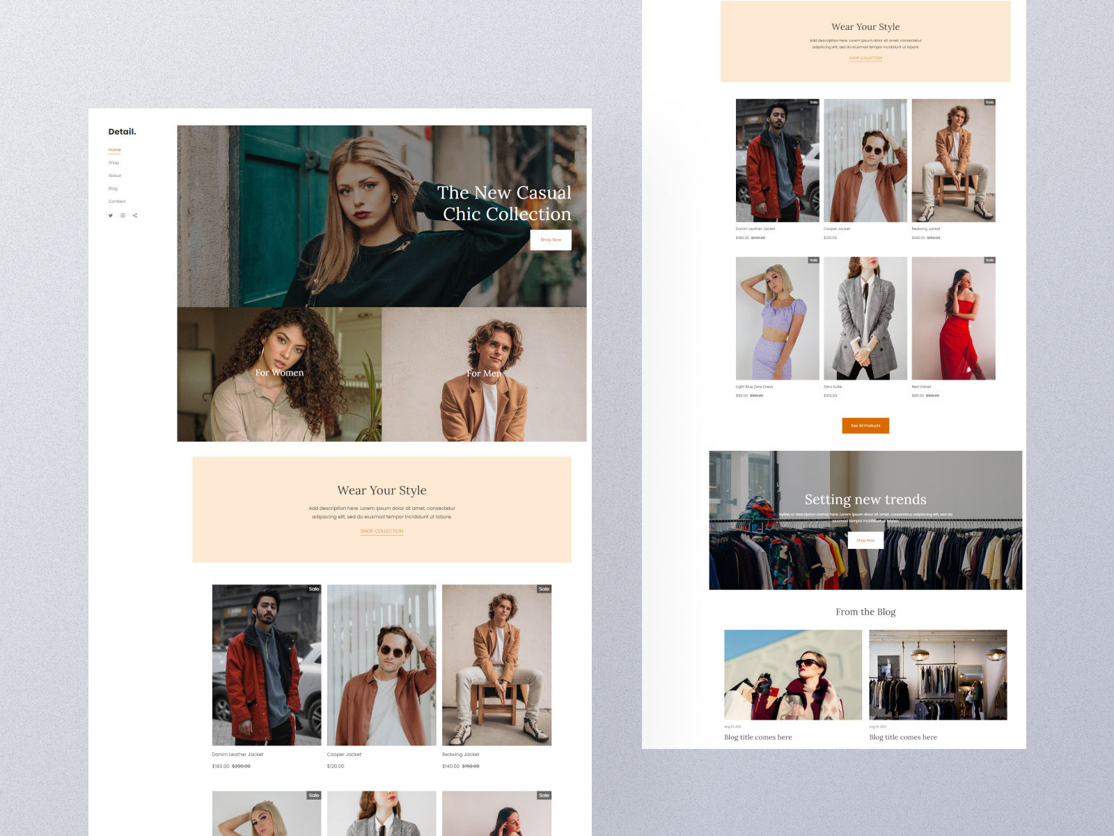Detail - A Store Website Template by Pixpa on Dribbble