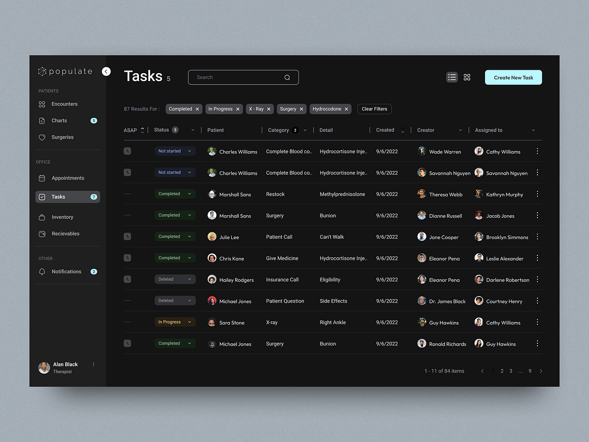 Populate - Healthcare Web App by Arounda UI/UX for Arounda on Dribbble