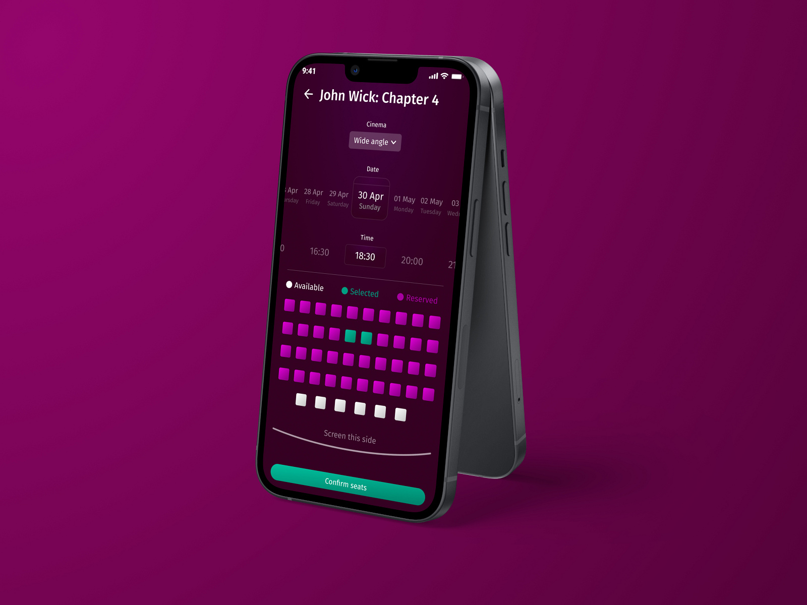 Movie ticket booking app design by Rahul Odedra on Dribbble