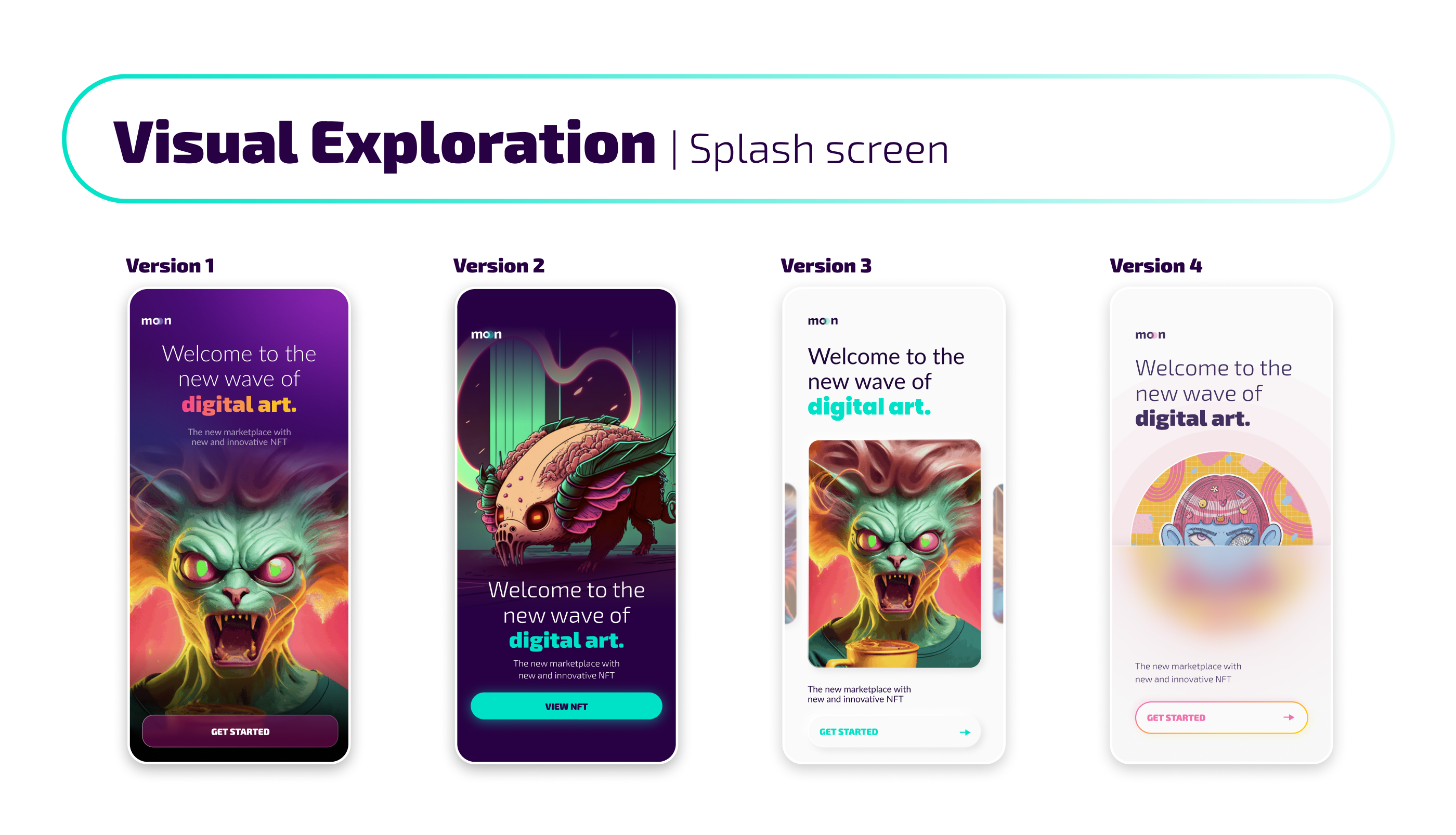 Moon - NTF app by Joanna Fania on Dribbble