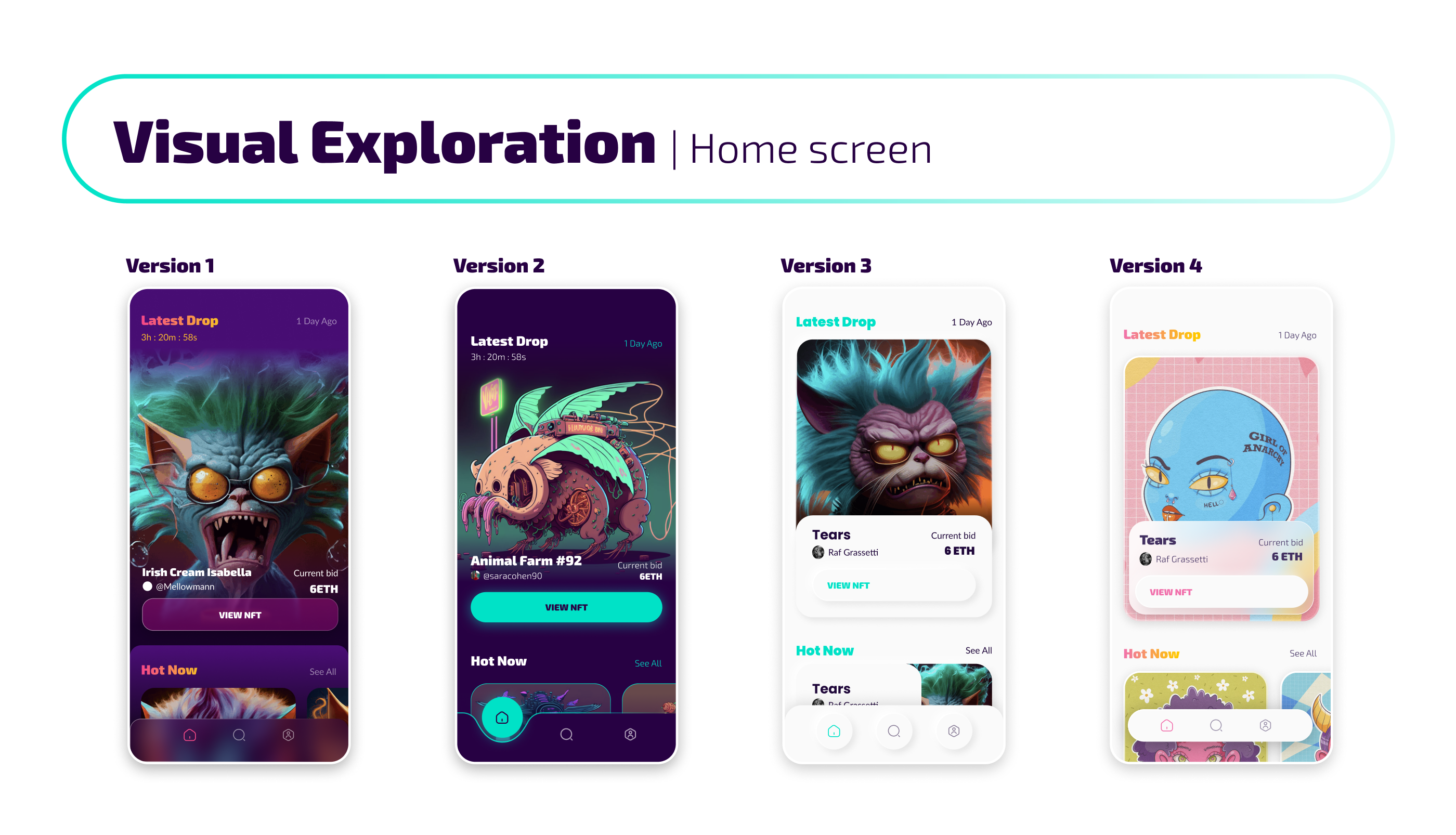 Moon - NTF app by Joanna Fania on Dribbble