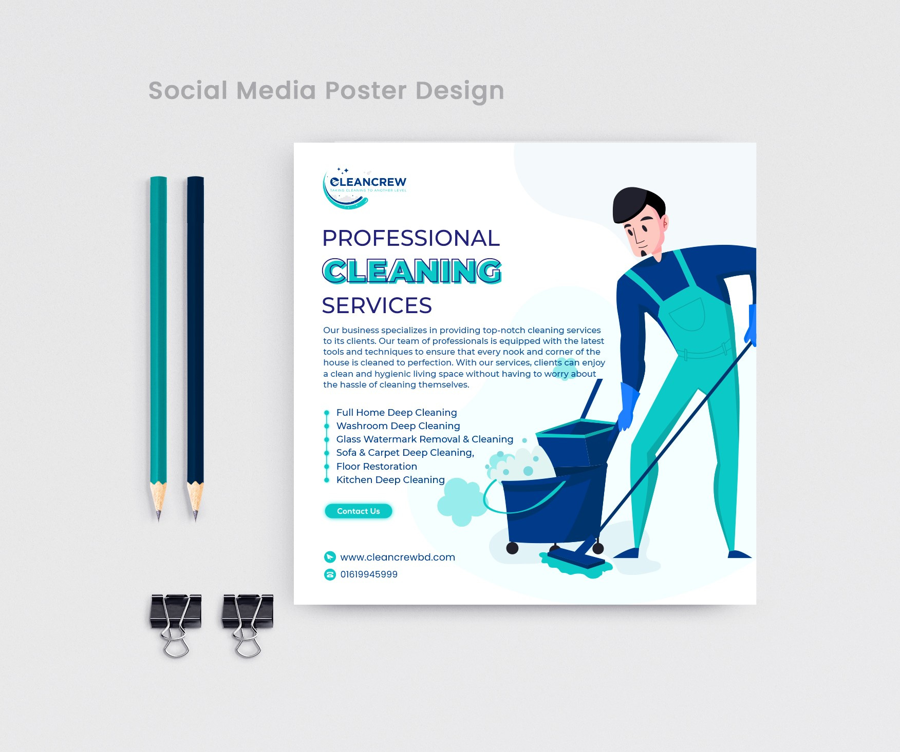 Cleaning Company Complete Branding Design by Aminulify on Dribbble