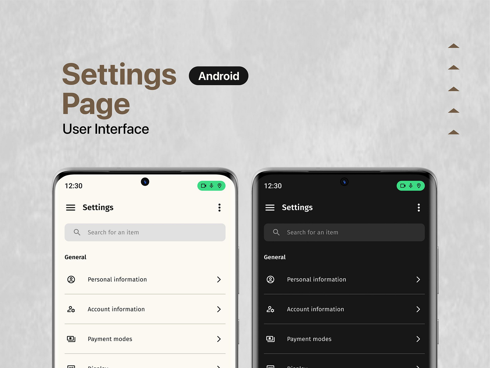 Settings Page UI Design for Android - DailyUI Challenge Day 7 by ...