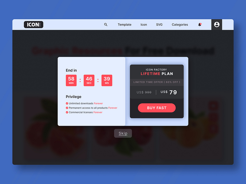Pop Up UI Design designs, themes, templates and downloadable graphic ...