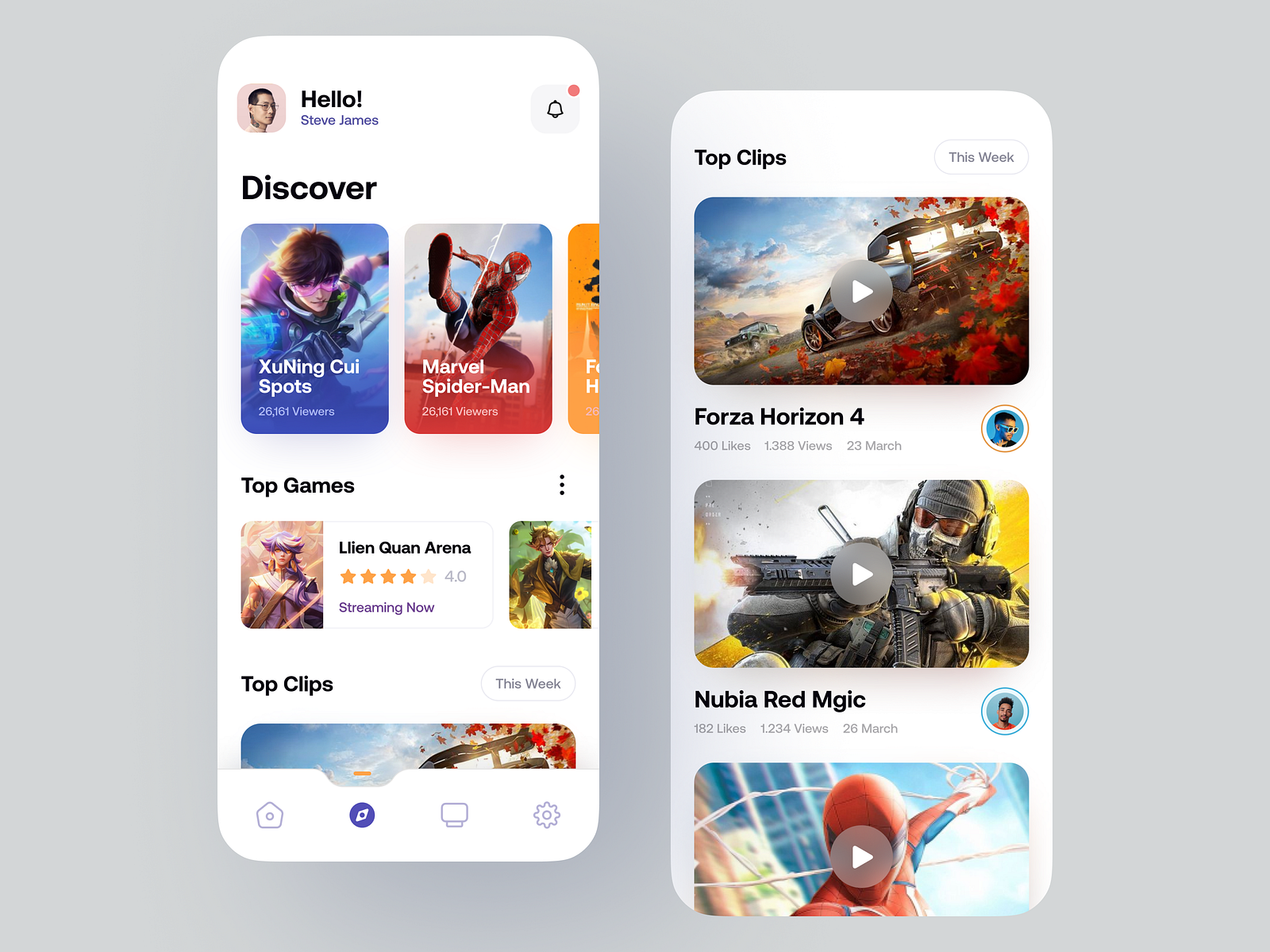 Streaming App by Orix Creative on Dribbble