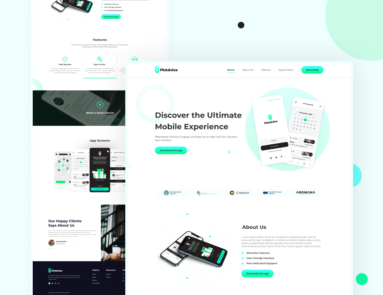 SAAS App Landing Page UI Design by Najmul Hasan Rifat | Senior UI/UX ...
