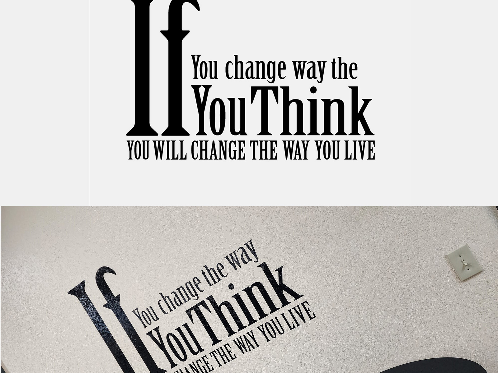 Typographic wall art design by Syed Muhammad Shoaib on Dribbble