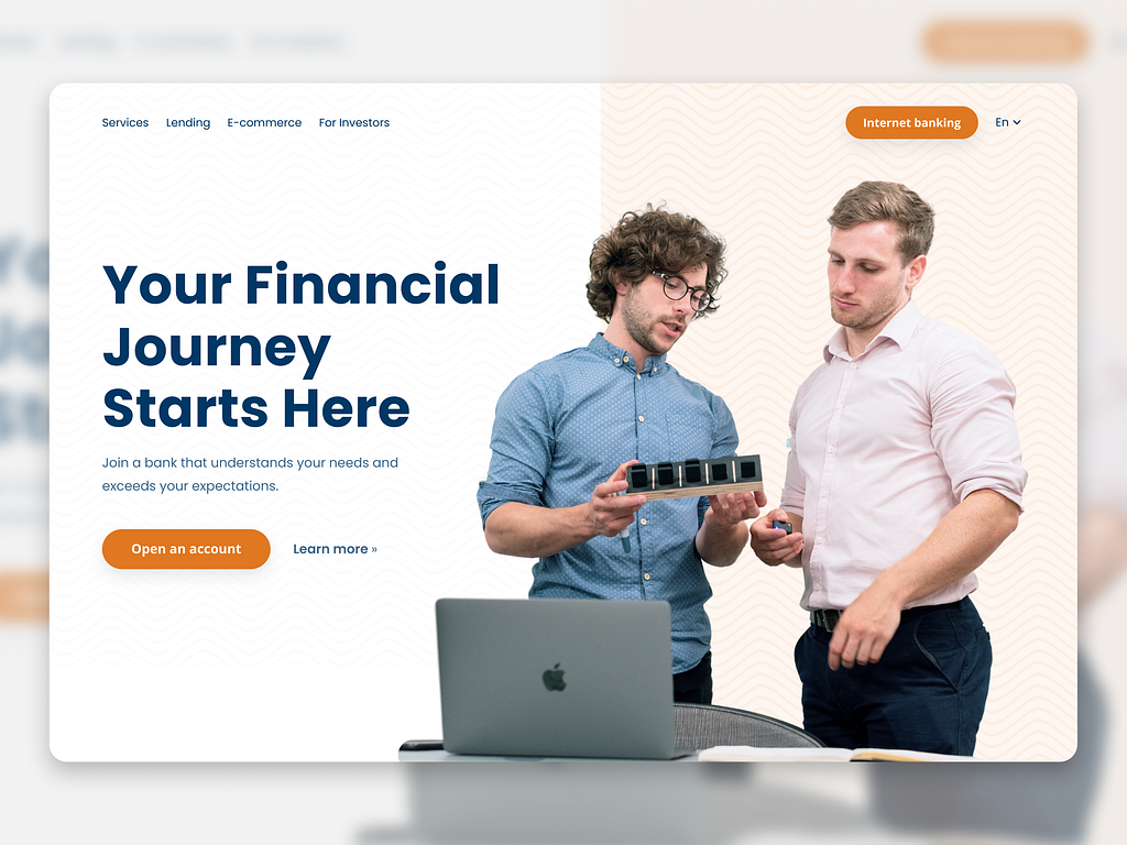 Banking Web Header by Zane on Dribbble