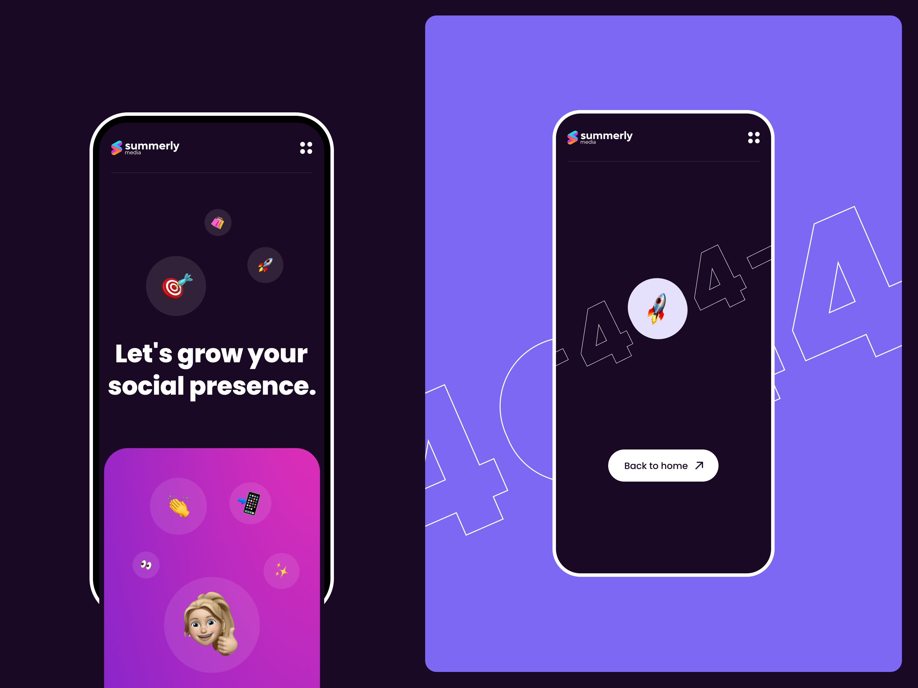 Summerly media - Responsive website design for the SMM agency by ...