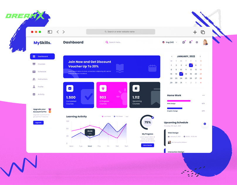 MySkills [Education] by DreamX Company on Dribbble