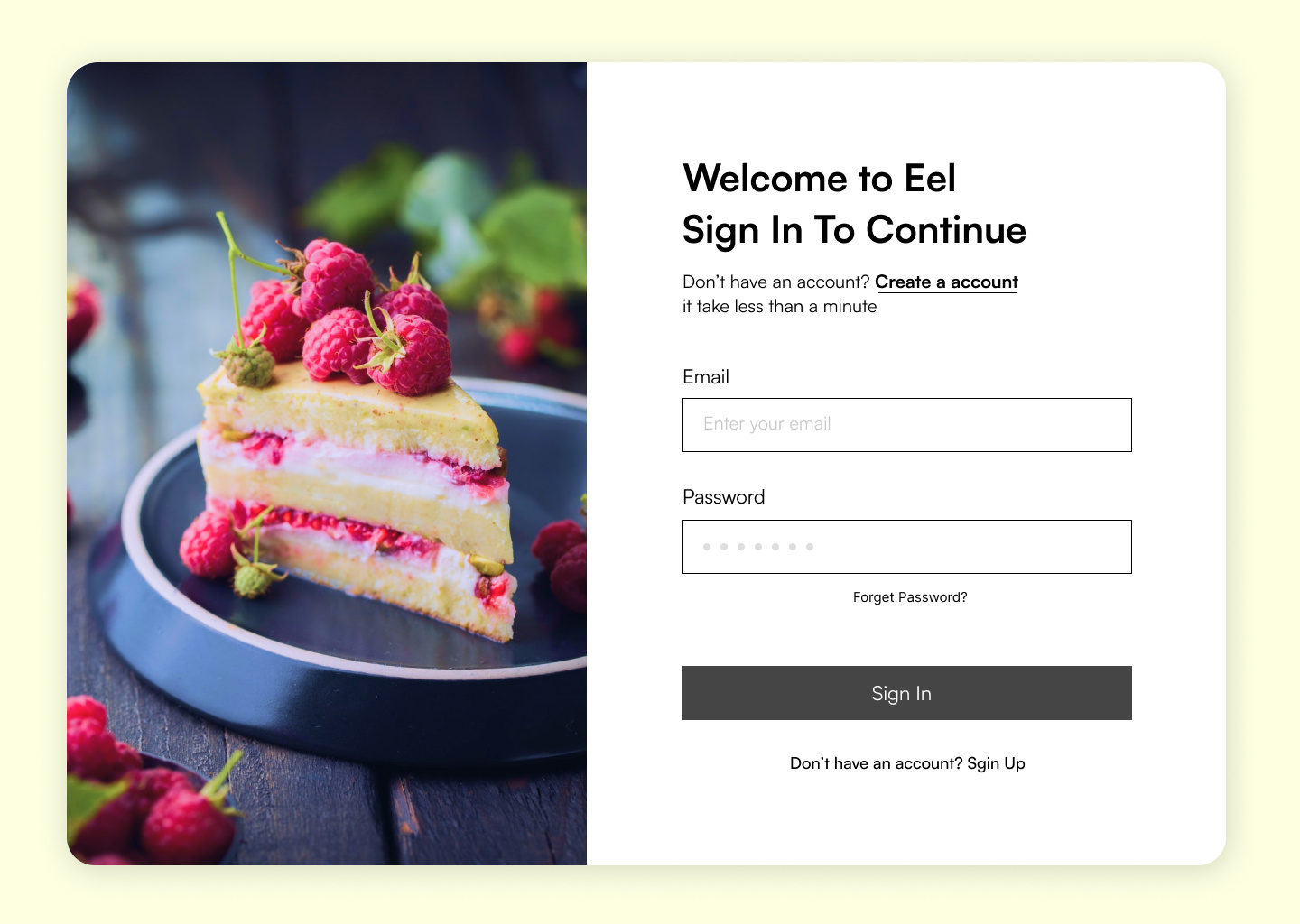 Sign Up Page by Devendra deole on Dribbble