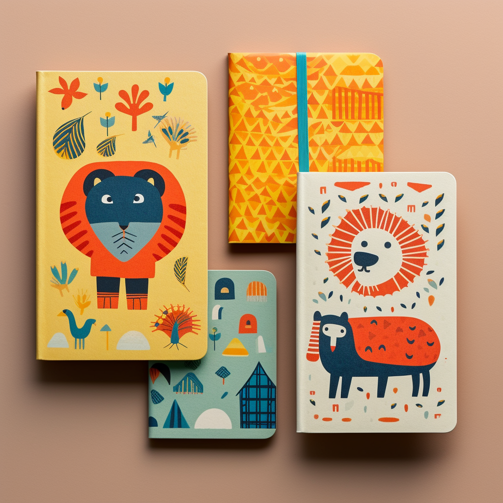 Notebook packaging design illustrations by Roones on Dribbble