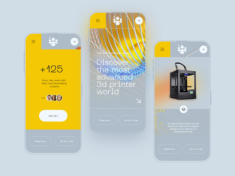 3D Printer Website by Mariusz Mitkow on Dribbble