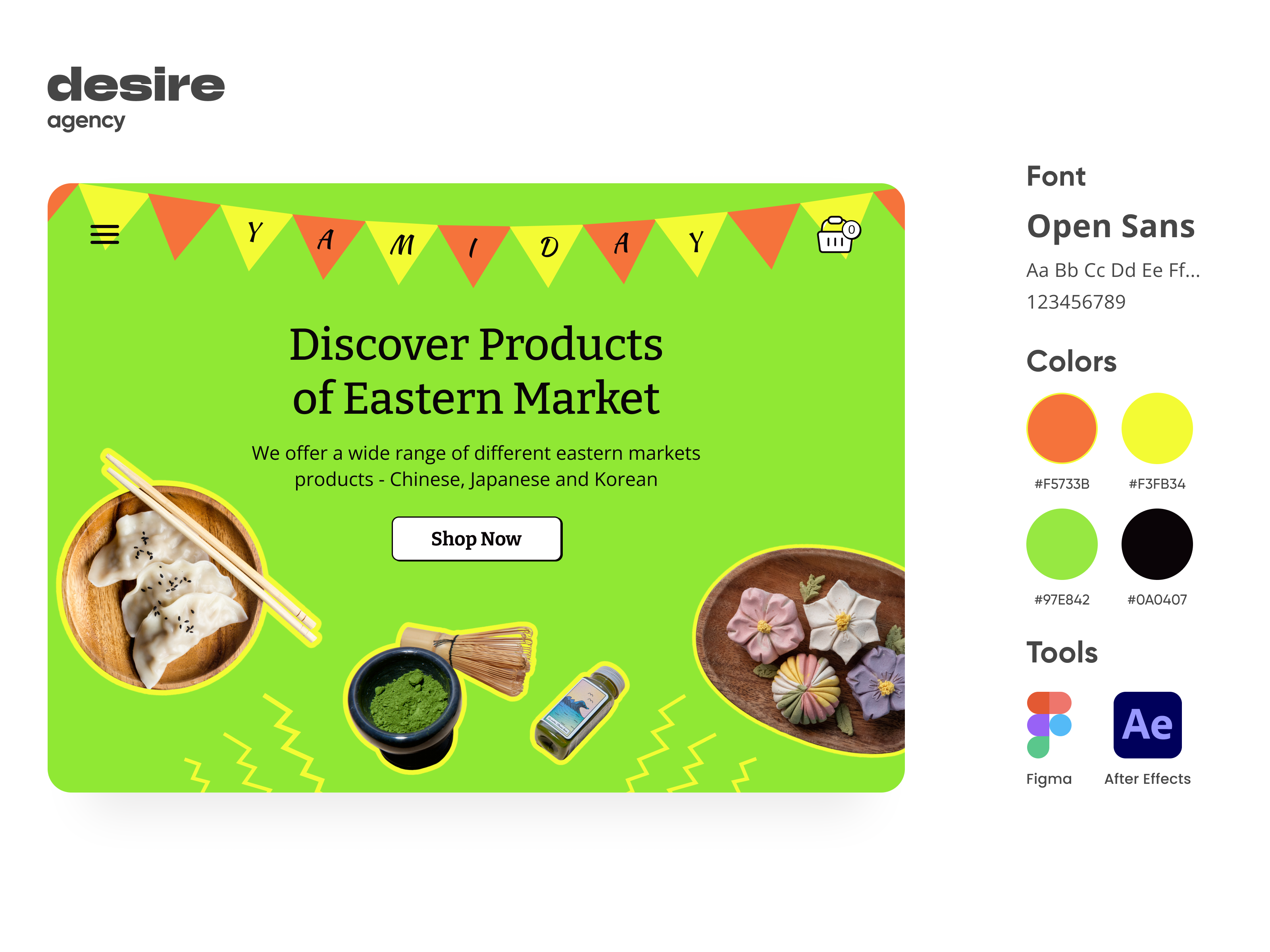 Marketplace Landing Page by Desire Creative Agency on Dribbble