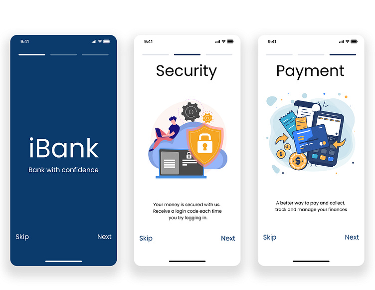 BANK USER INTERFACE DESIGN by Benjamin Ablade on Dribbble