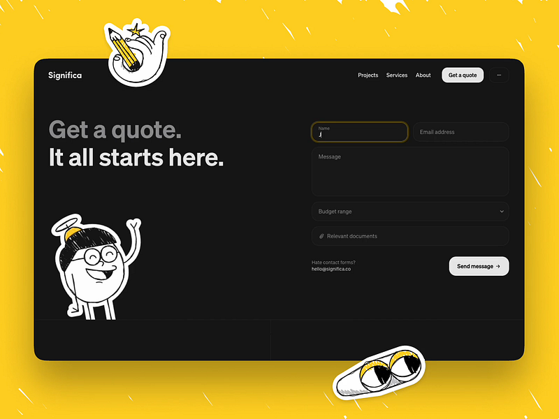 Browse thousands of Quote UI images for design inspiration | Dribbble