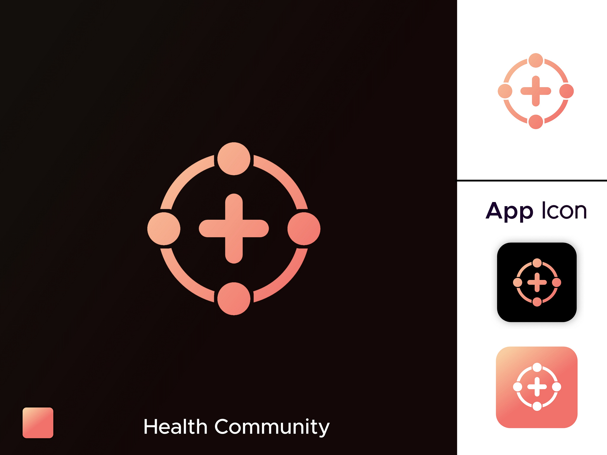 Health Community logo, healthcare logo, modern logo by Tahsin Ahmed on ...