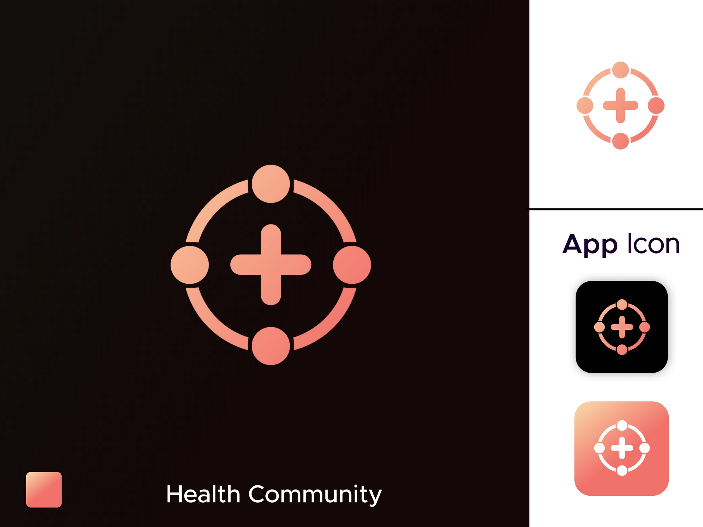 Health Community logo, healthcare logo, modern logo by Tahsin Ahmed on ...