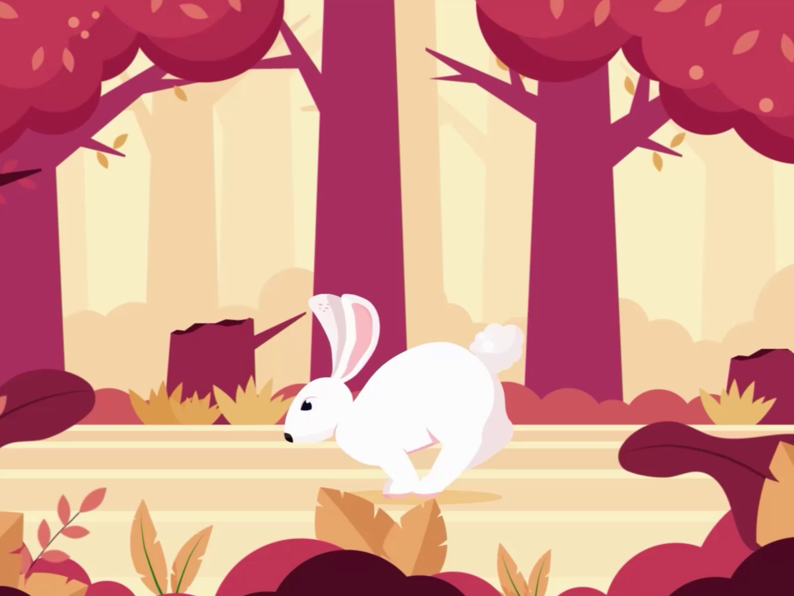 Rabbit Runcycle by Purple Pie Studios on Dribbble