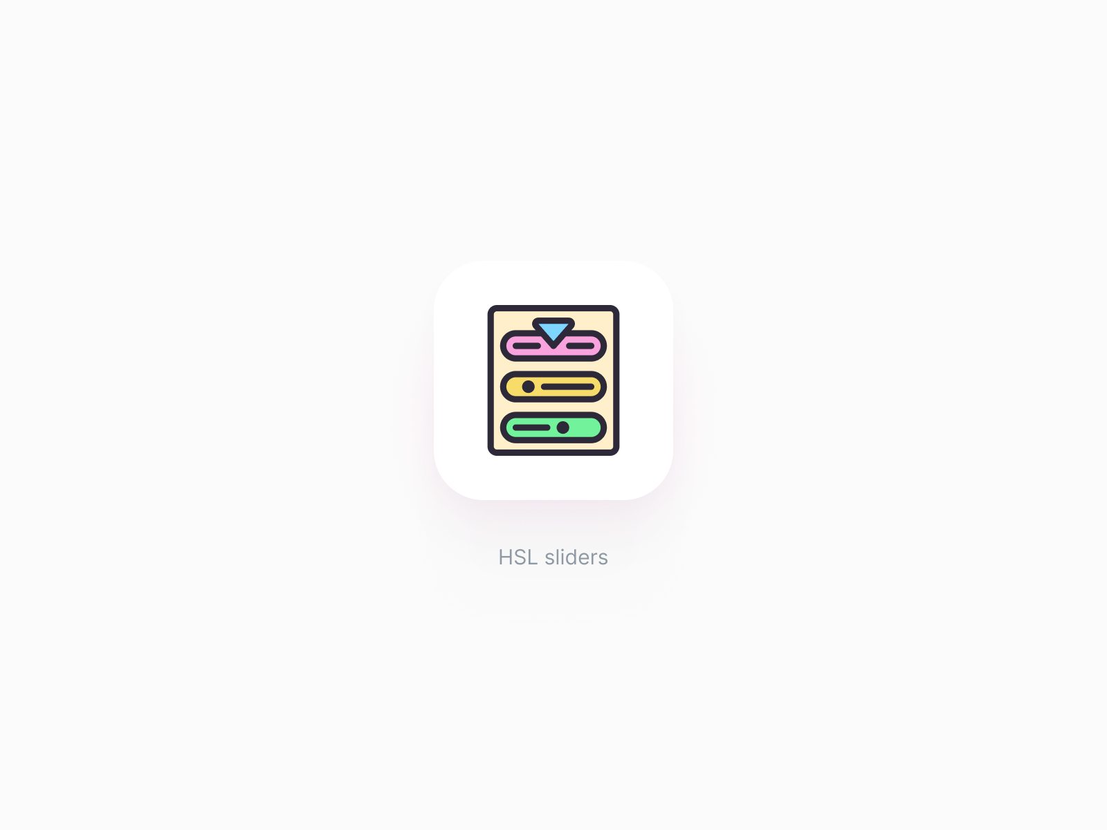 HSL sliders icon by Yokai on Dribbble