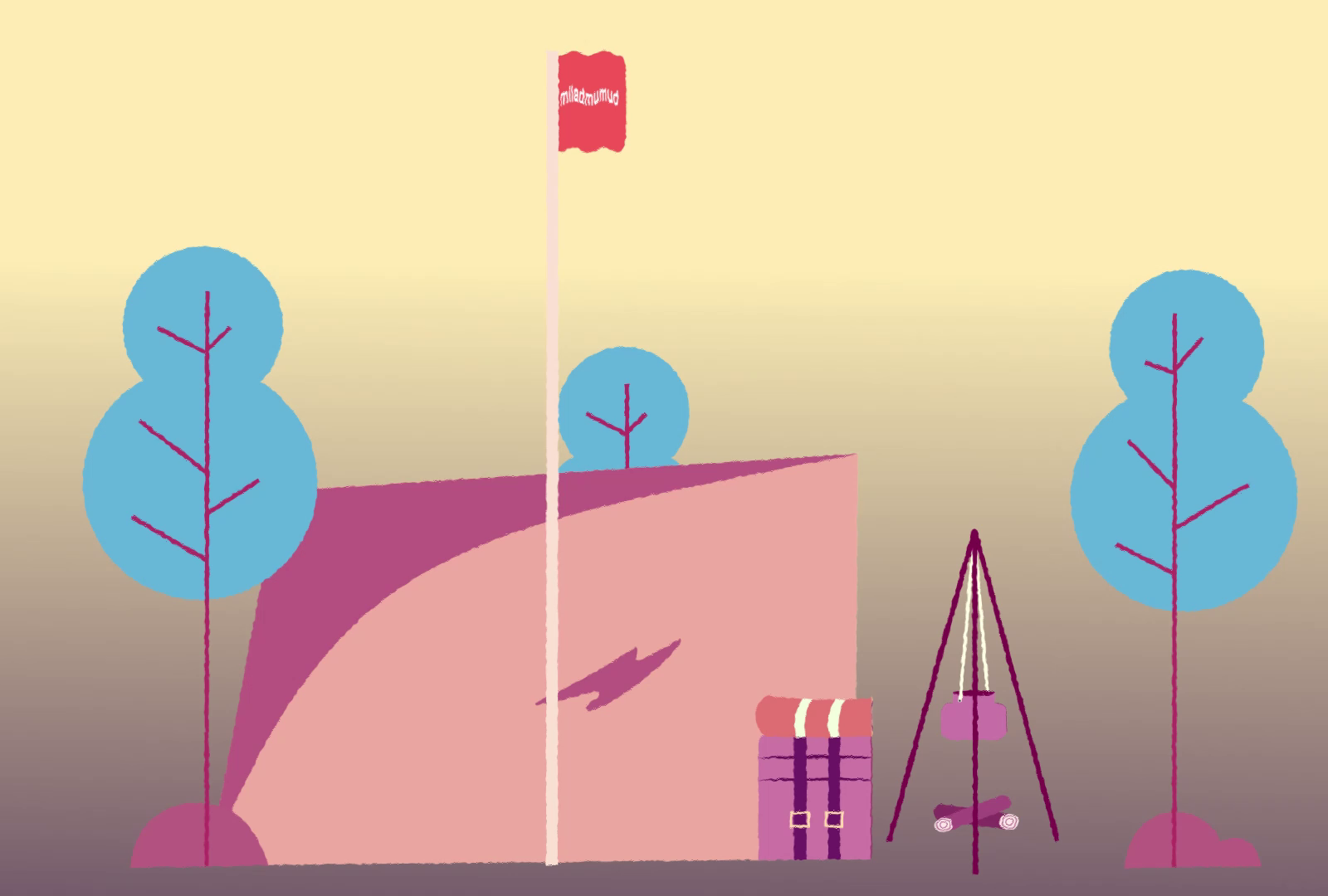 Camping At Night By Milad On Dribbble camping-at-night-by-milad-on-dribbble
