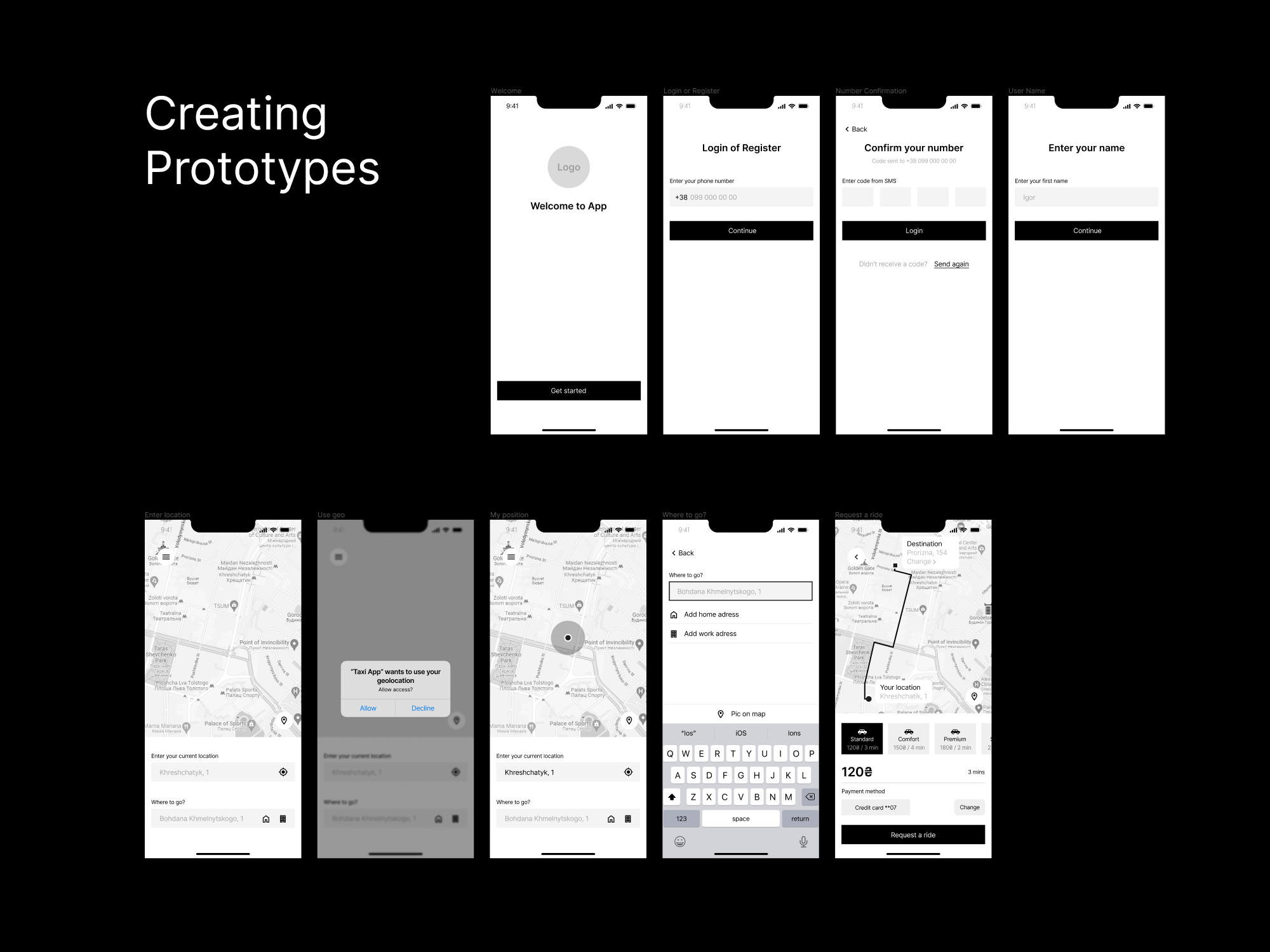 HappyRide Clickable Prototype in Figma by Rich Davis on Dribbble