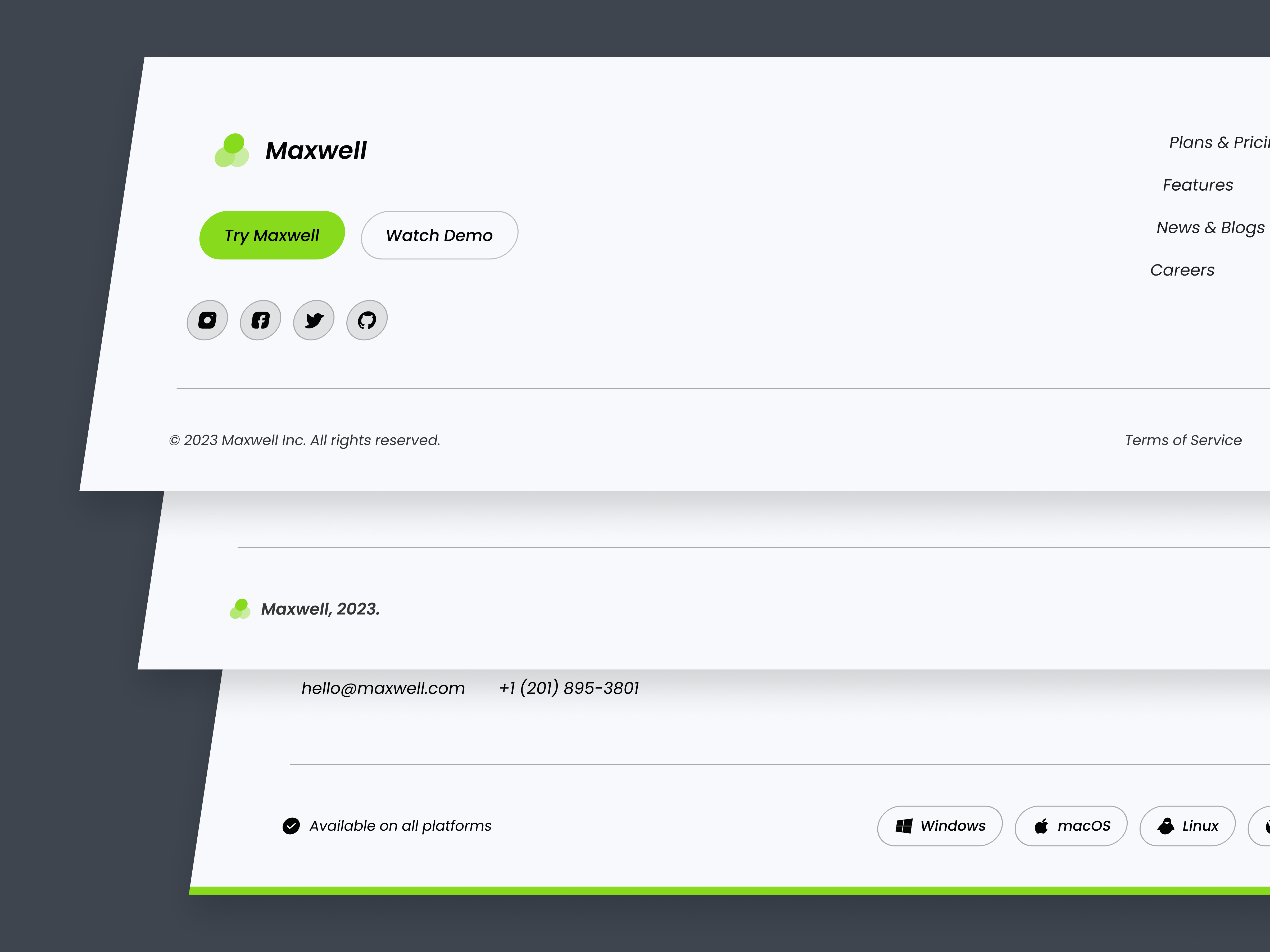 20 Footer References by Shincostech on Dribbble