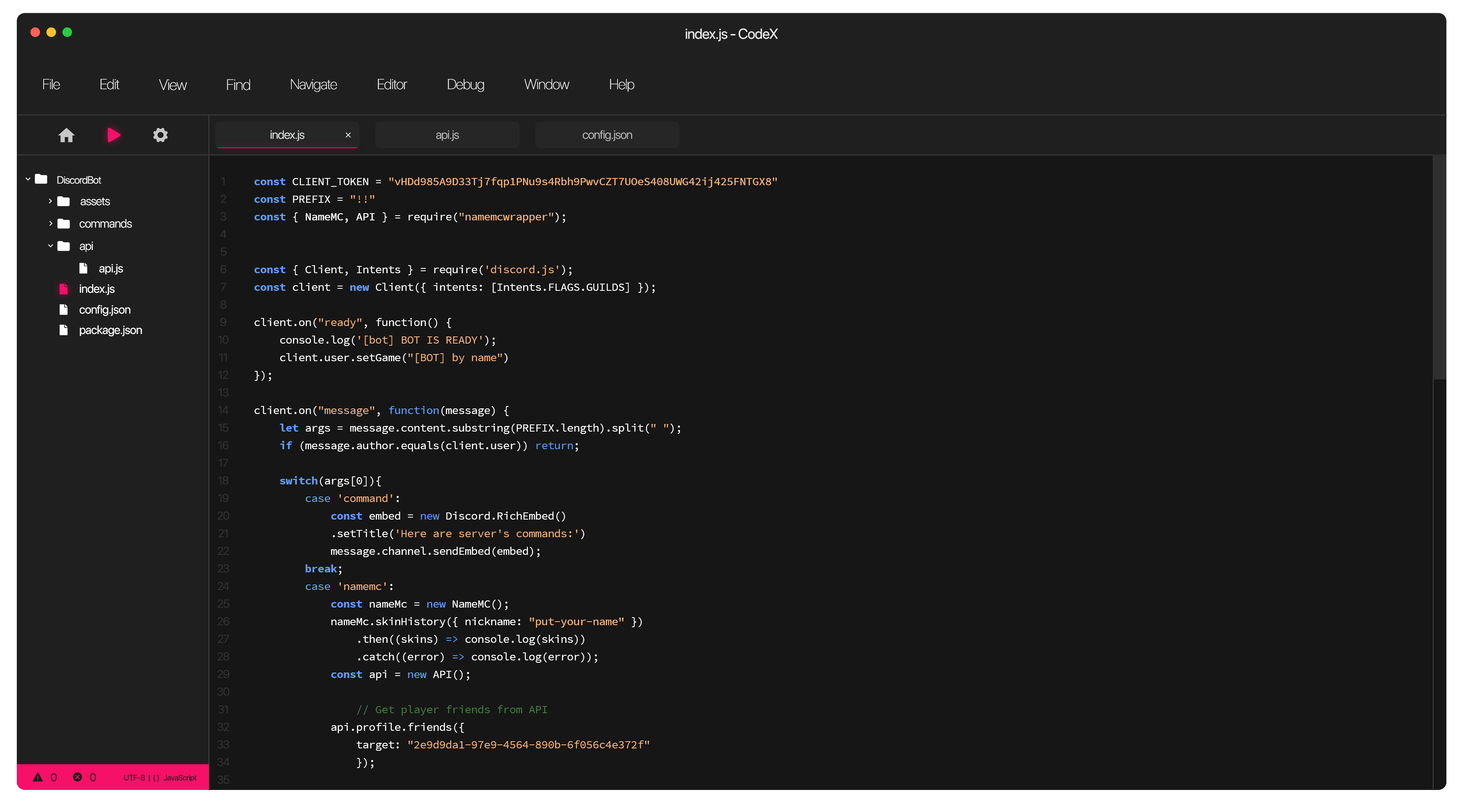 CodeX — Code editor by Jan Kempa on Dribbble