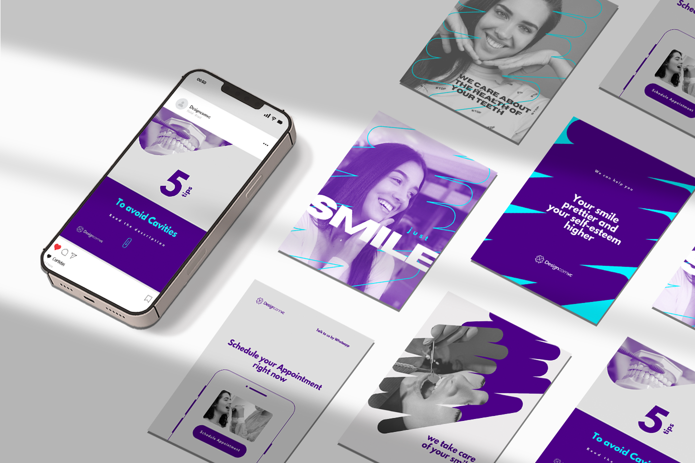 DENTIST - INSTAGRAM CANVA TEMPLATE by Designcomvc on Dribbble