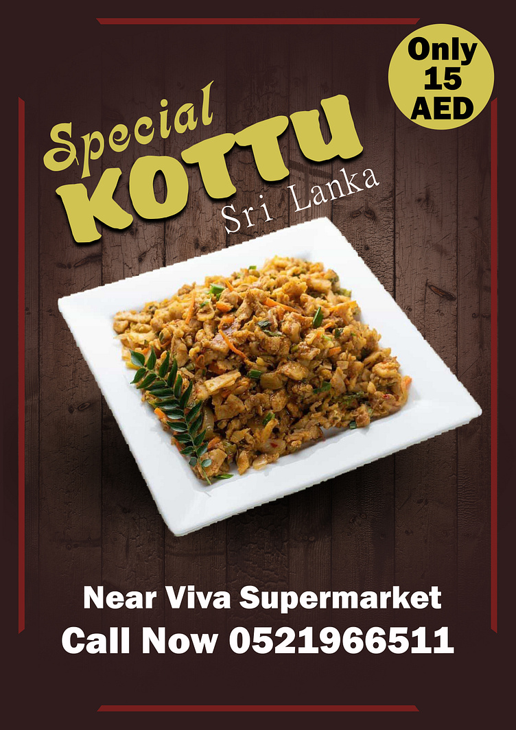 Kottu Post by Thilina Nissanka on Dribbble