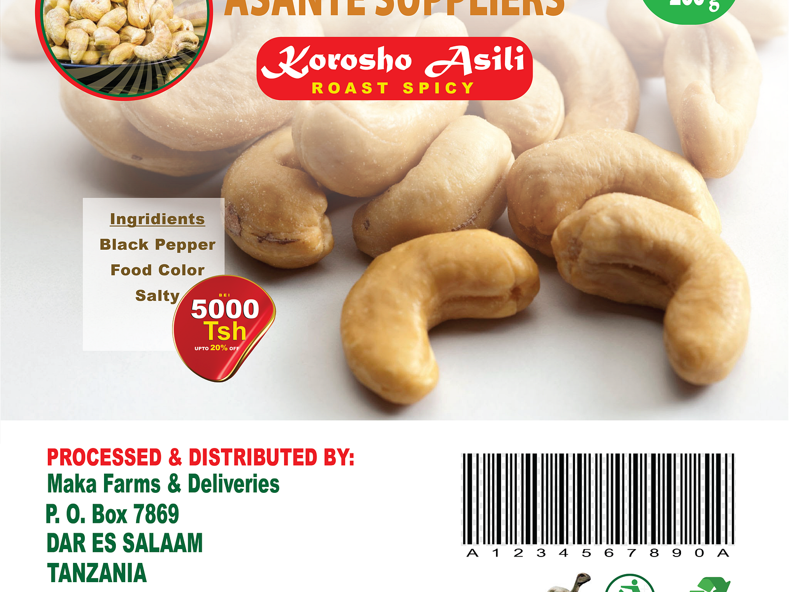 Cashew nuts Sticker by Alfred Bura on Dribbble
