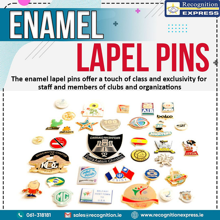 Enamel Lapel Pins by Recognition Express on Dribbble