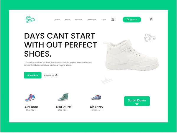 Shoes Store Landing Page - Shopify Shoe Store Website by Workhu on Dribbble