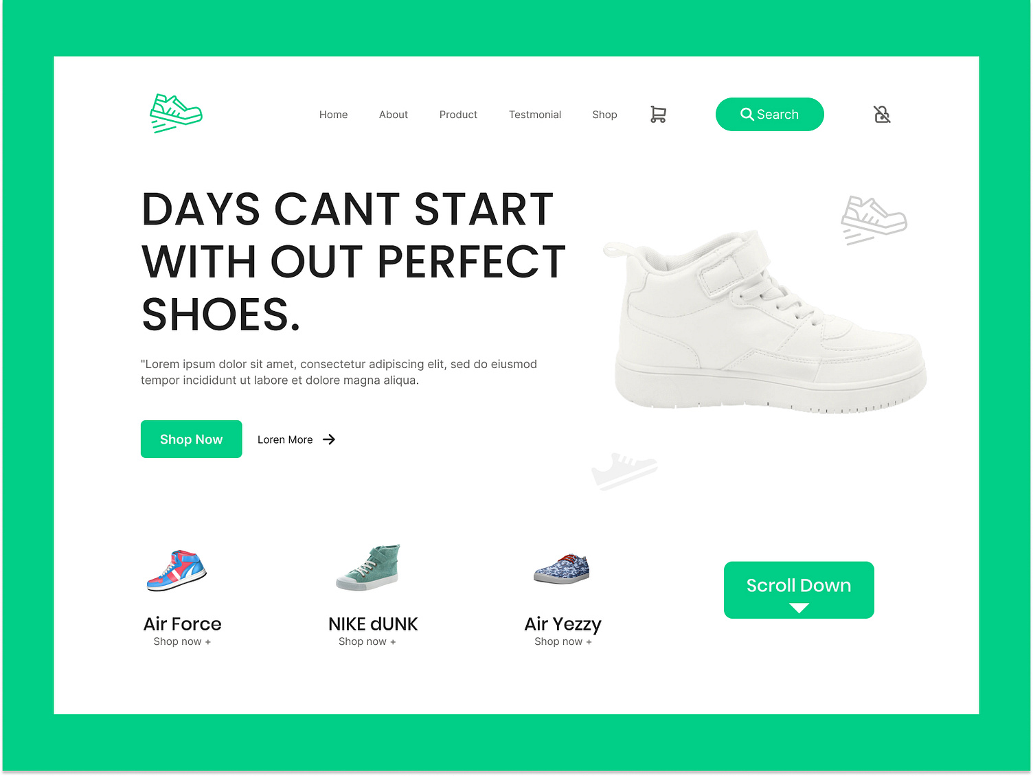 Shoes Store Landing Page - Shopify Shoe Store Website by Workhu on Dribbble