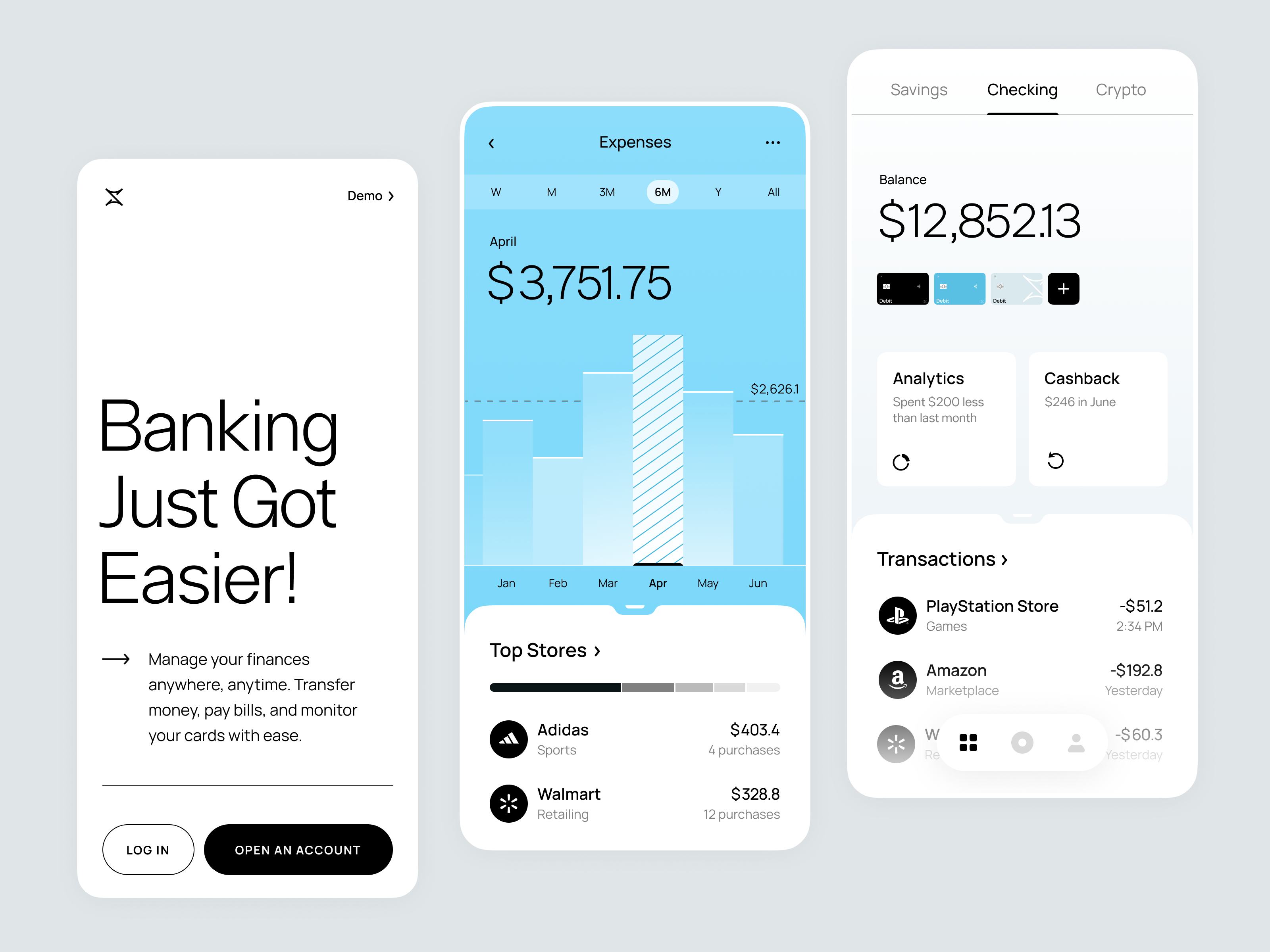Mobile Banking Application Design by Conceptzilla on Dribbble