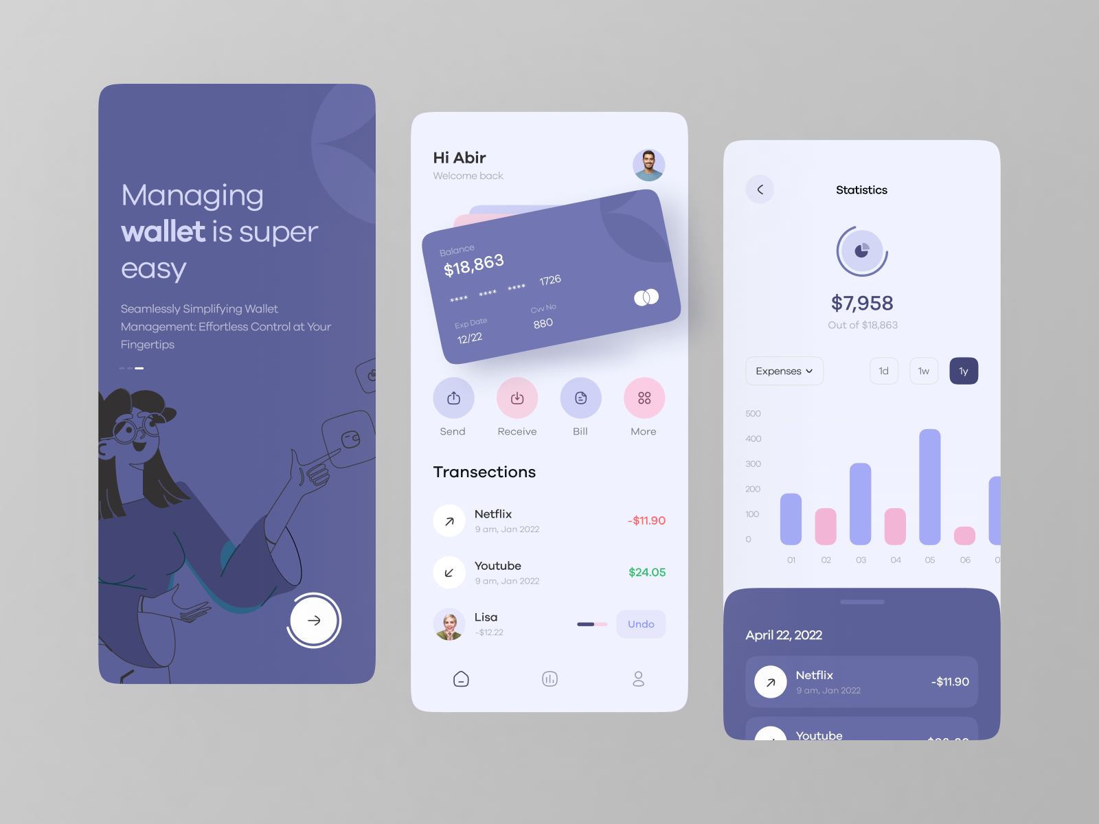 Wallet App Ui Exploration By Md Abir Hossain For Hilf Al Digital On