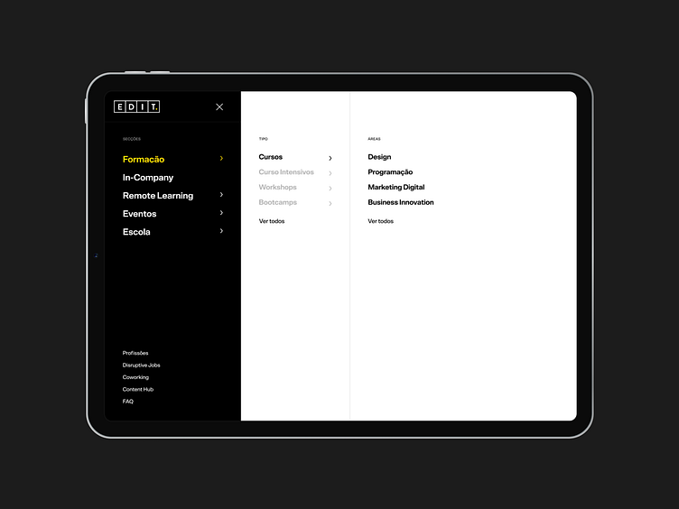 EDIT. UI by João Apolinário on Dribbble