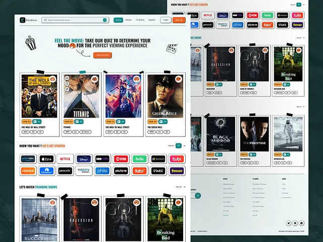 Movie UI designs, themes, templates and downloadable graphic elements ...