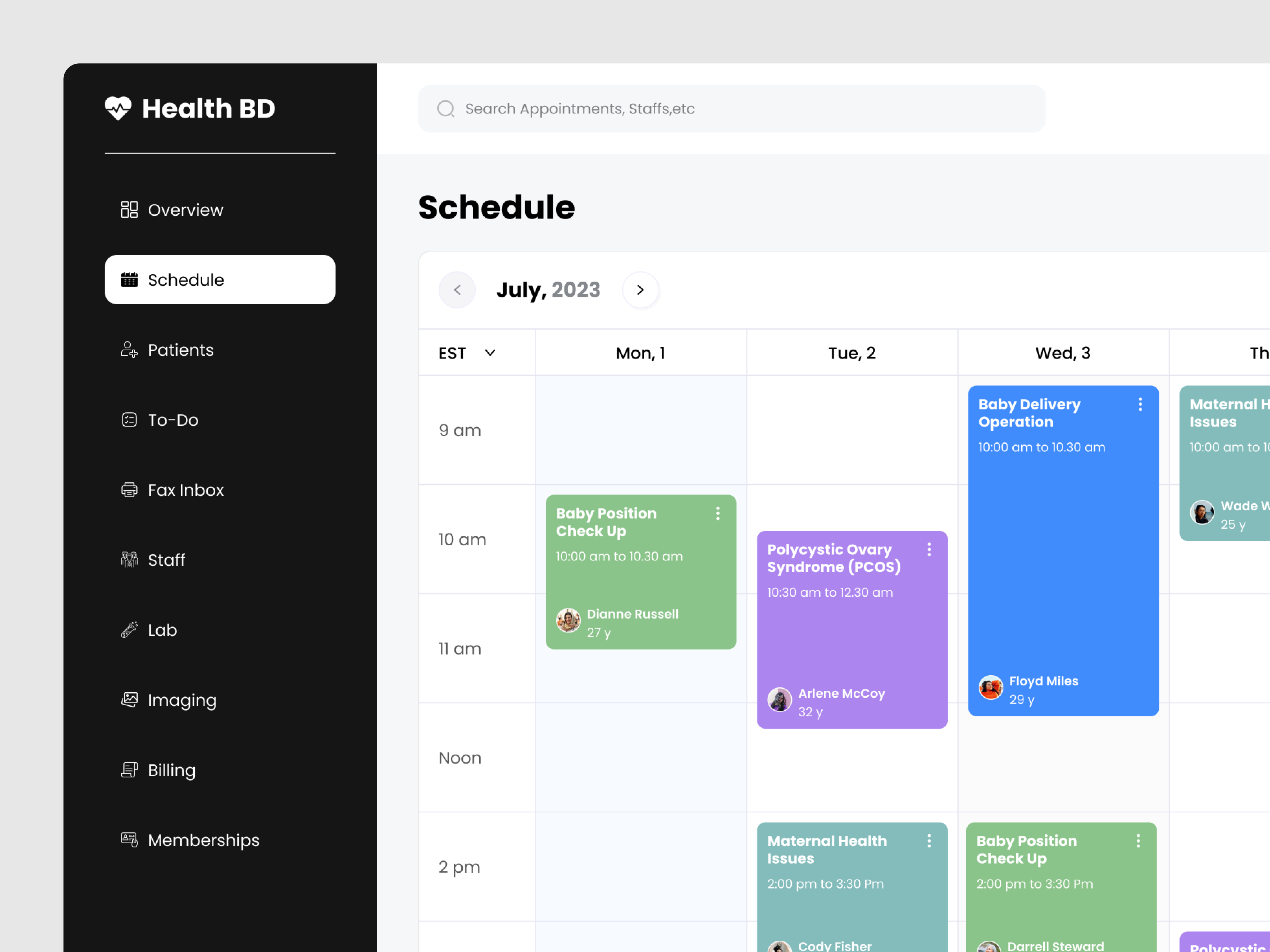 Calendar (Schedule management) - System Ui Kit 🔥 by Anik Deb for ...