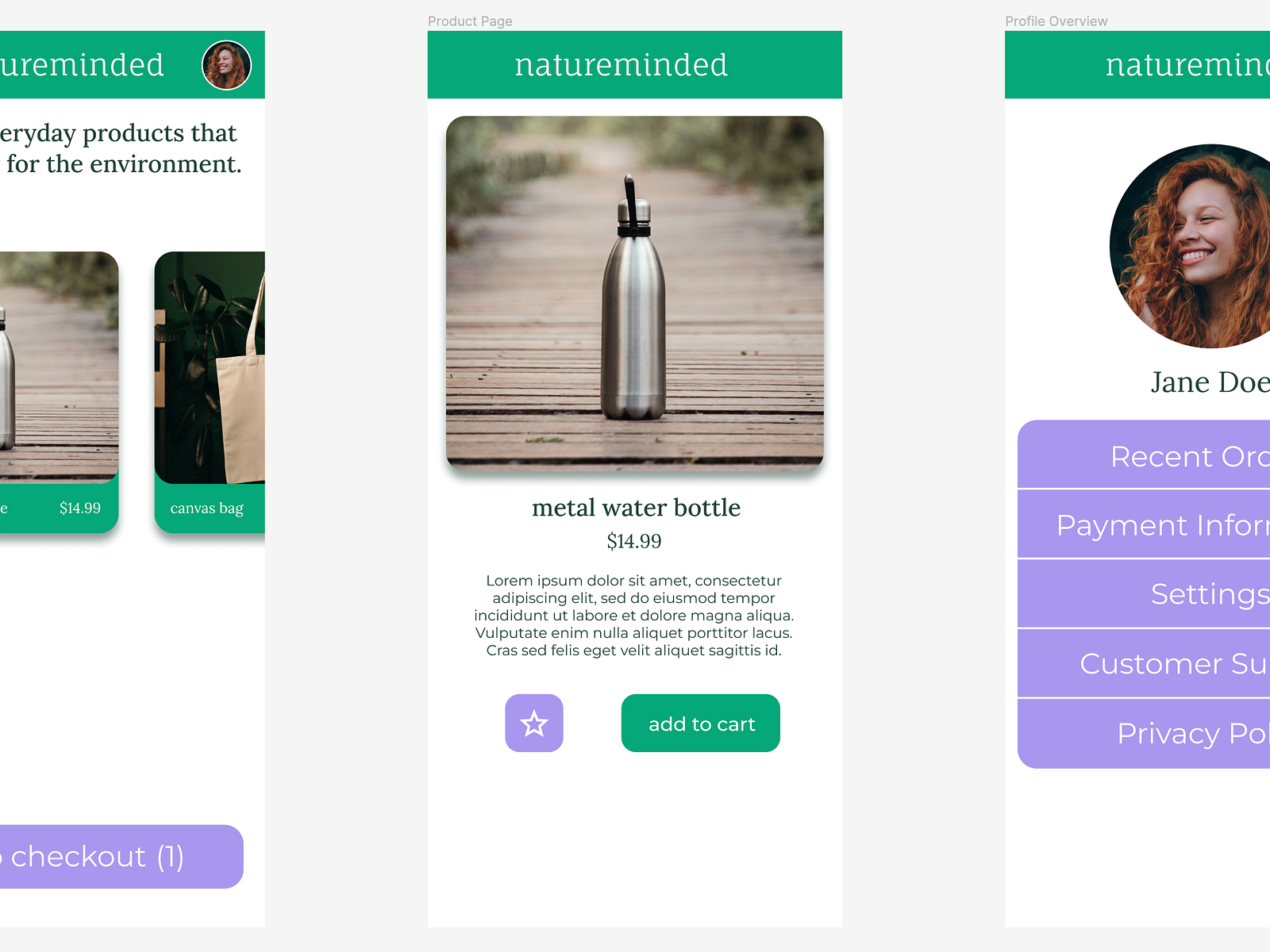 Natureminded - Eco-friendly Products E-commerce app by Meredith ...