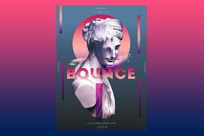 Bounce Party Flyer Poster Template by InDesign Essence on Dribbble
