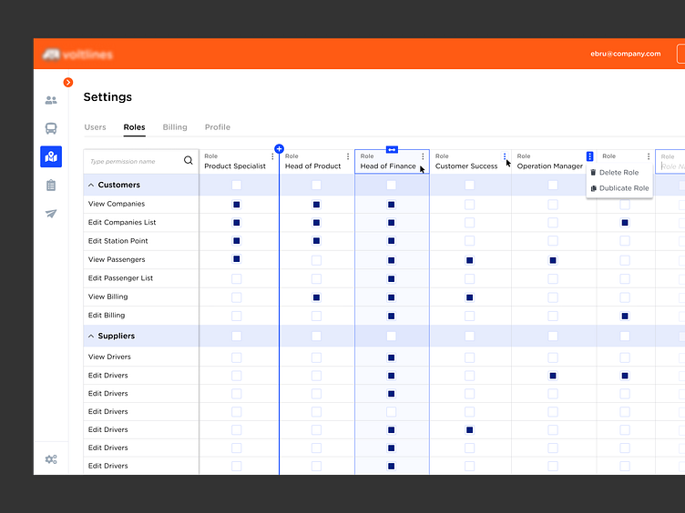 User Role Management by Ebru Gizem Temur on Dribbble