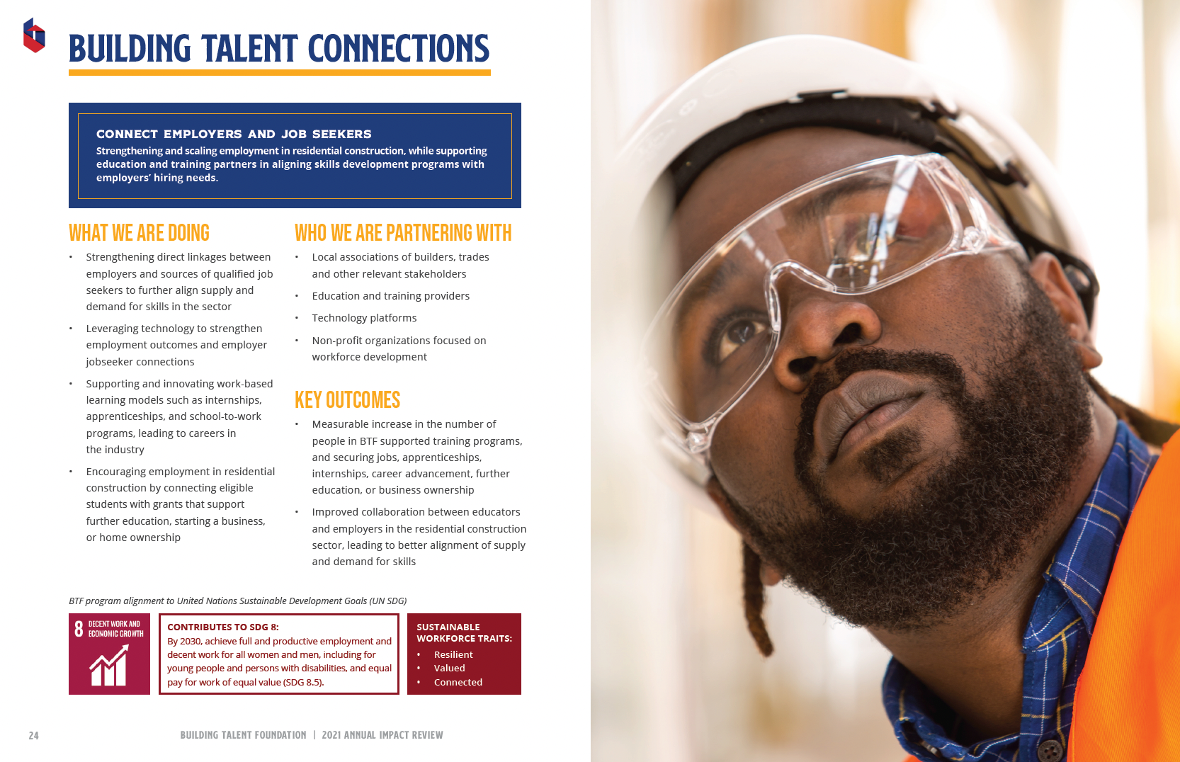 Building Talent Foundation: Impact Review by Luke Bair on Dribbble